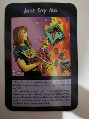 JUST SAY NO CARD UNLIMITED NEW WORLD ORDER ILLUMINATI GAME INWO | eBay