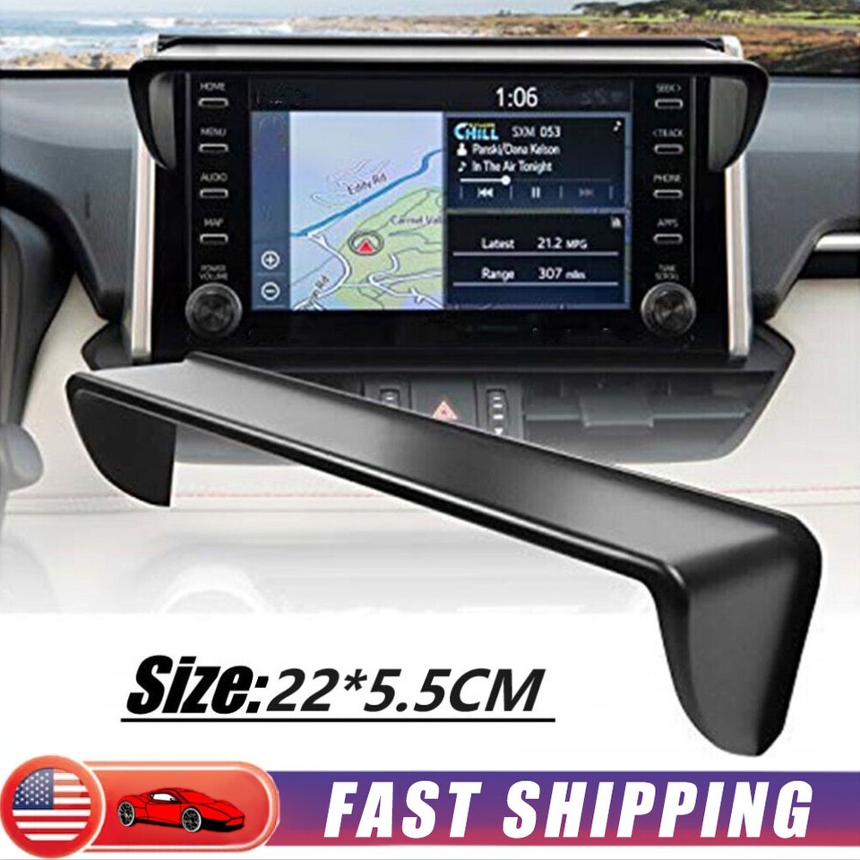Black Car GPS Navigation Hood Visor Radio Sun-Shade,Anti-Glare Cover ...