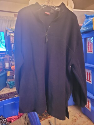 ProSpirit Men's Fleece Pullover Quarter Zip Poly Jacket Red Size 26/28 ...