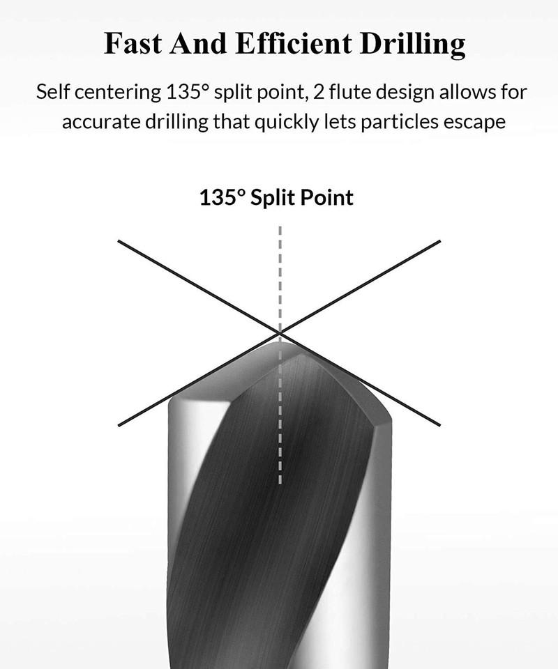 Vix Bits Self Centering Clic Change Door Hinge Drill Bit Set High-speed ...