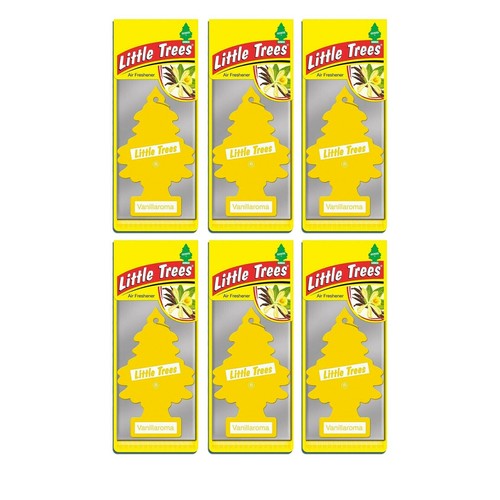 6 x Vanillaroma Little Trees Magic Tree Car Home Air Freshener Freshner ...