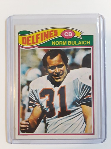 1977 Topps Mexican Norm Bulaich #134 football card Miami Delfines (RARE ...