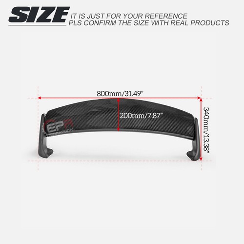 For Mini Cooper R50 R53 AQR Style Carbon+FRP Rear Spoiler Roof Wing Lip ...