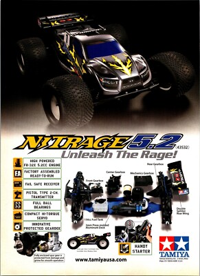 Tamiya Nitrage 5.2 RC Nitro Truck Print Ad Wall Art Decor | eBay