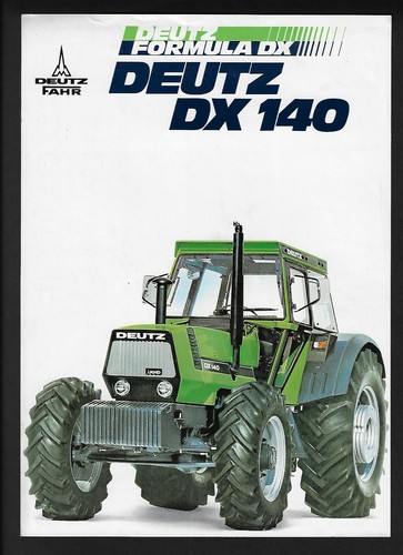 DEUTZ-FAHR DX140 SPECIFICATIONS BROCHURE | eBay
