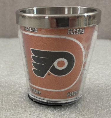 Philadelphia Flyers NHL shot glass NEW metal & plastic | eBay
