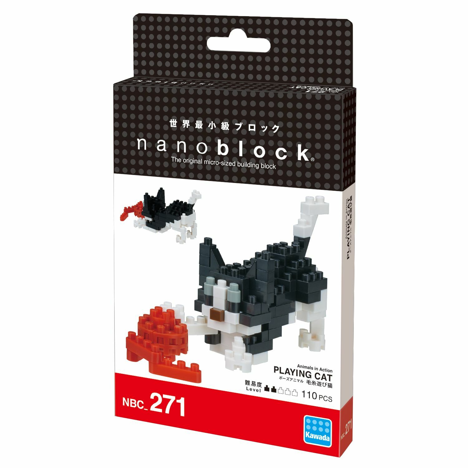 Nanoblock PLAYING CAT - NBC-271, Level 2, 110 Pieces, NEW | eBay