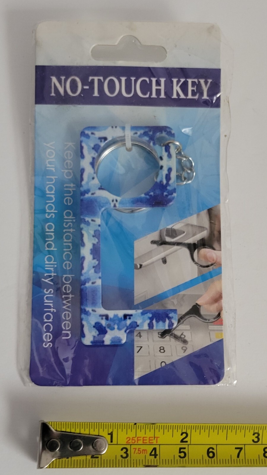 No Touch Key Keychain Blue NIP | eBay