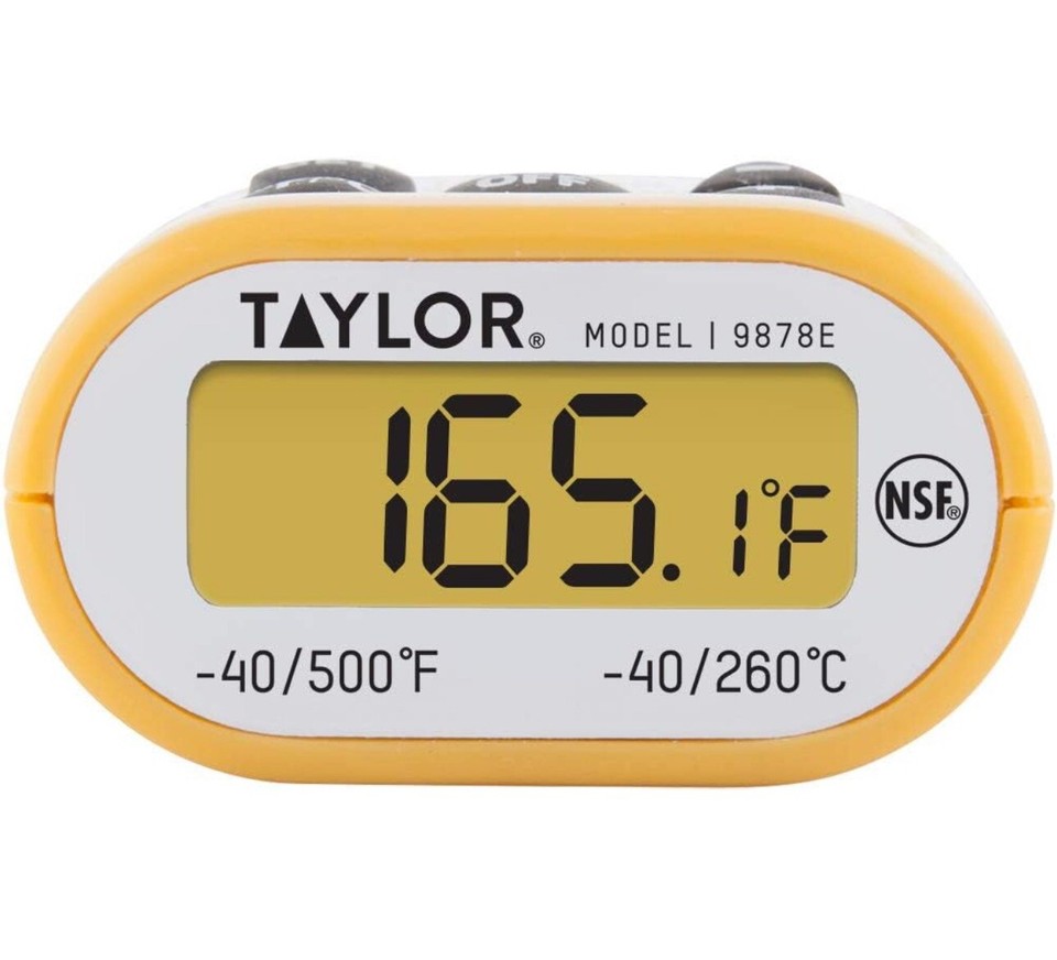 Compact Waterproof Digital Thermometer, 4.5 Inch Stem, Yellow | eBay