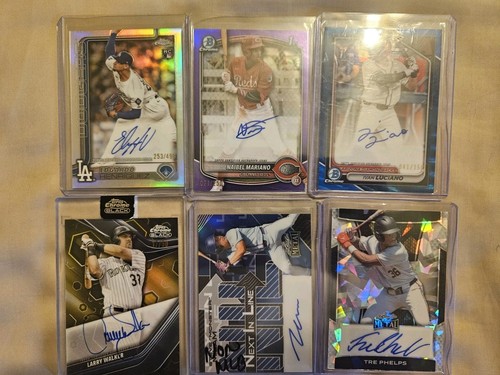 Mlb Auto Lot 6 Cards, Walker/50, Milam /25, Luciano /150, Mariano /250 ...