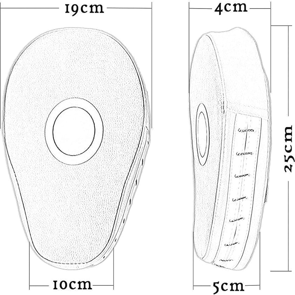 2Pcs Boxing Focus Pads High Elasticity EVA Non-Toxic Punching Target ...