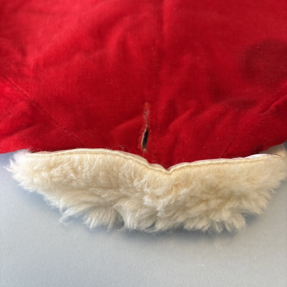 1964 Chatty Cathy Red Velvet Fur Trimmed Coat Matching Headband and ...