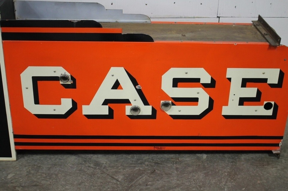 Old Case Porcelain Neon Sign...see my other neons John Deere , IH ...