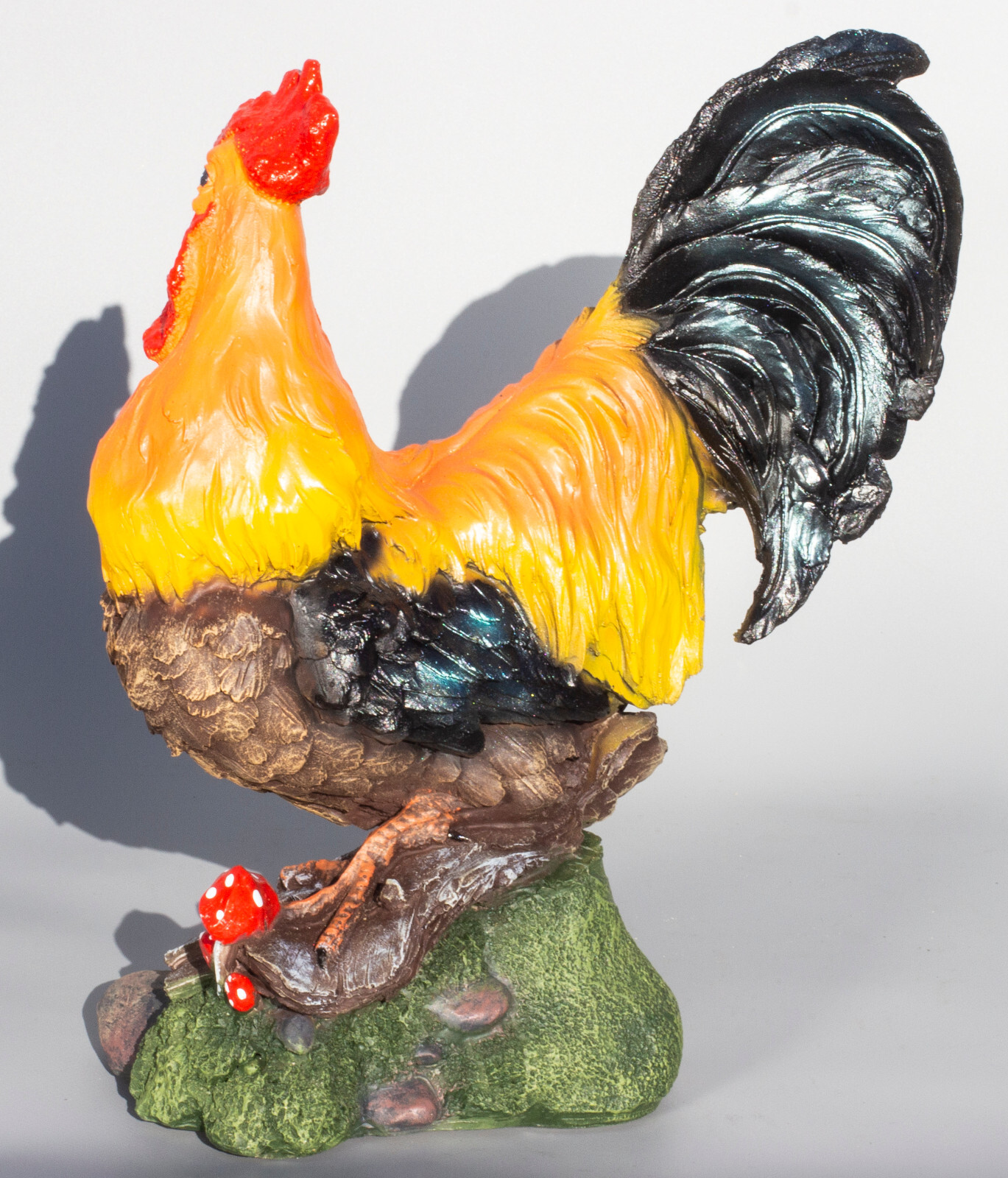 Rooster Statue Сhicken Sculpture Cockerel Figurine Garden Outdoor Farm ...