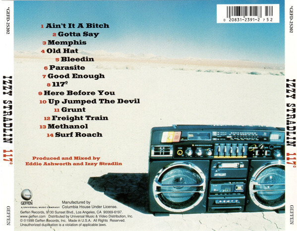 Izzy Stradlin - 117° (CD, Album, Club) (Mint (M)) | eBay