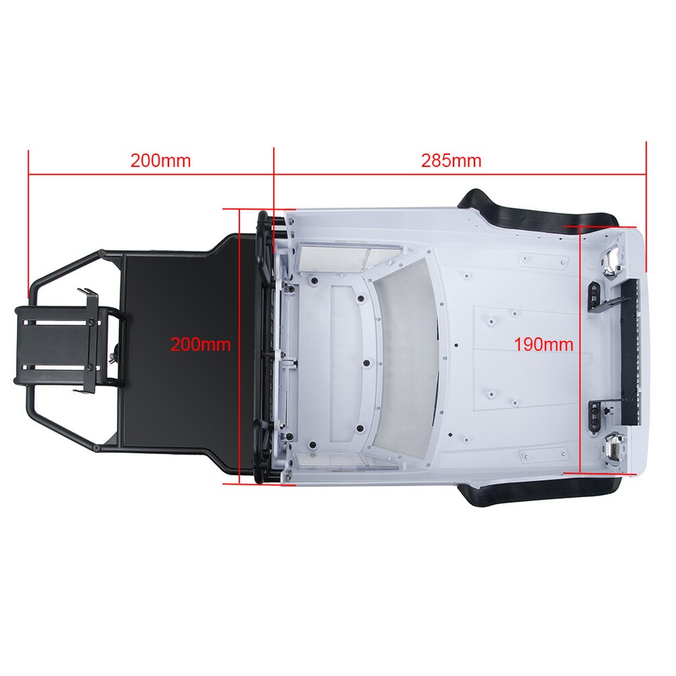 For Cherokee 1/10 RC Body Cab Back-Half Cage for Axial SCX10 II TRX4 | eBay