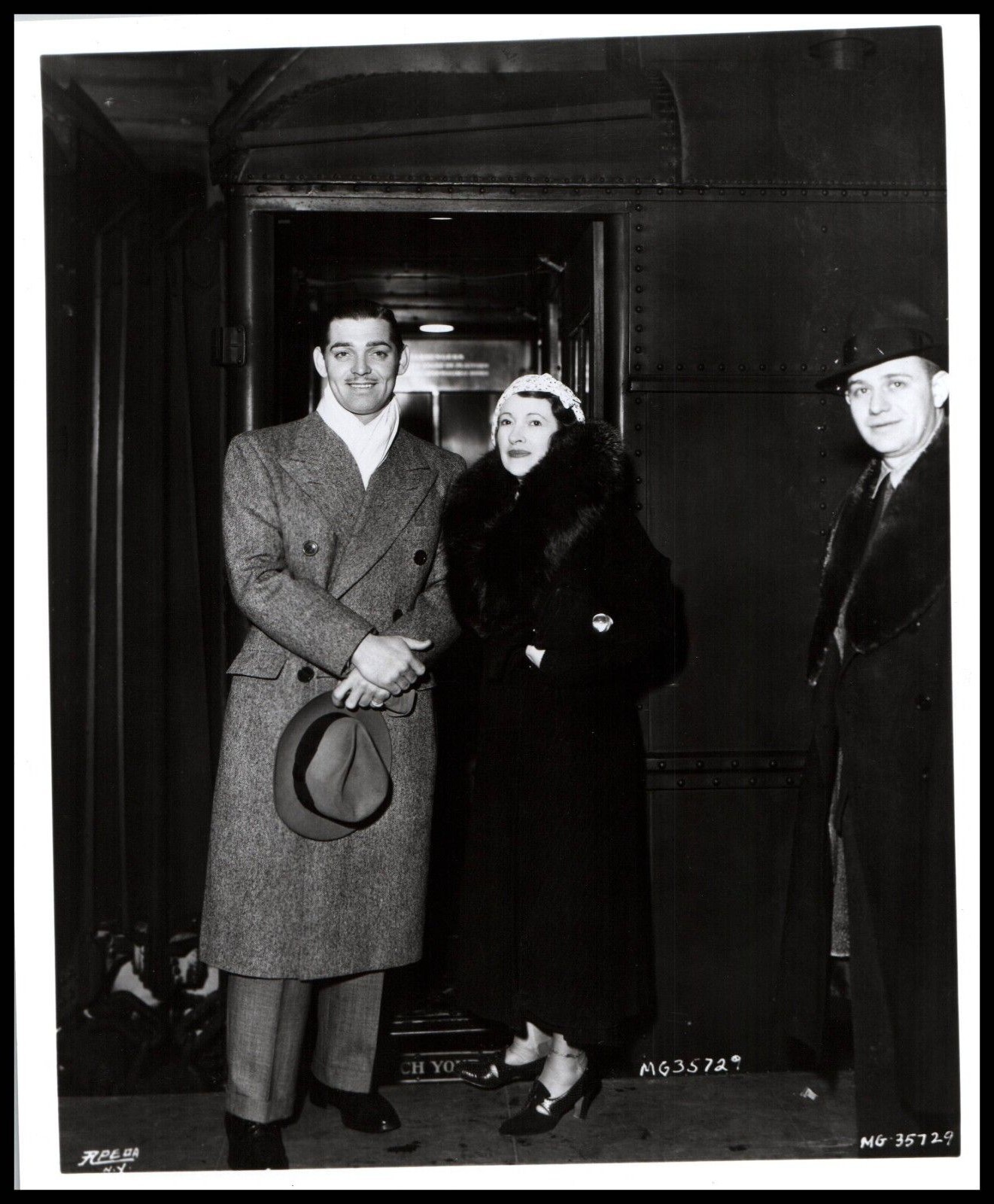 Clark Gable + SECOND WIFE RHEA LANGHAM STUNNING PORTRAIT 1940s ORIG ...