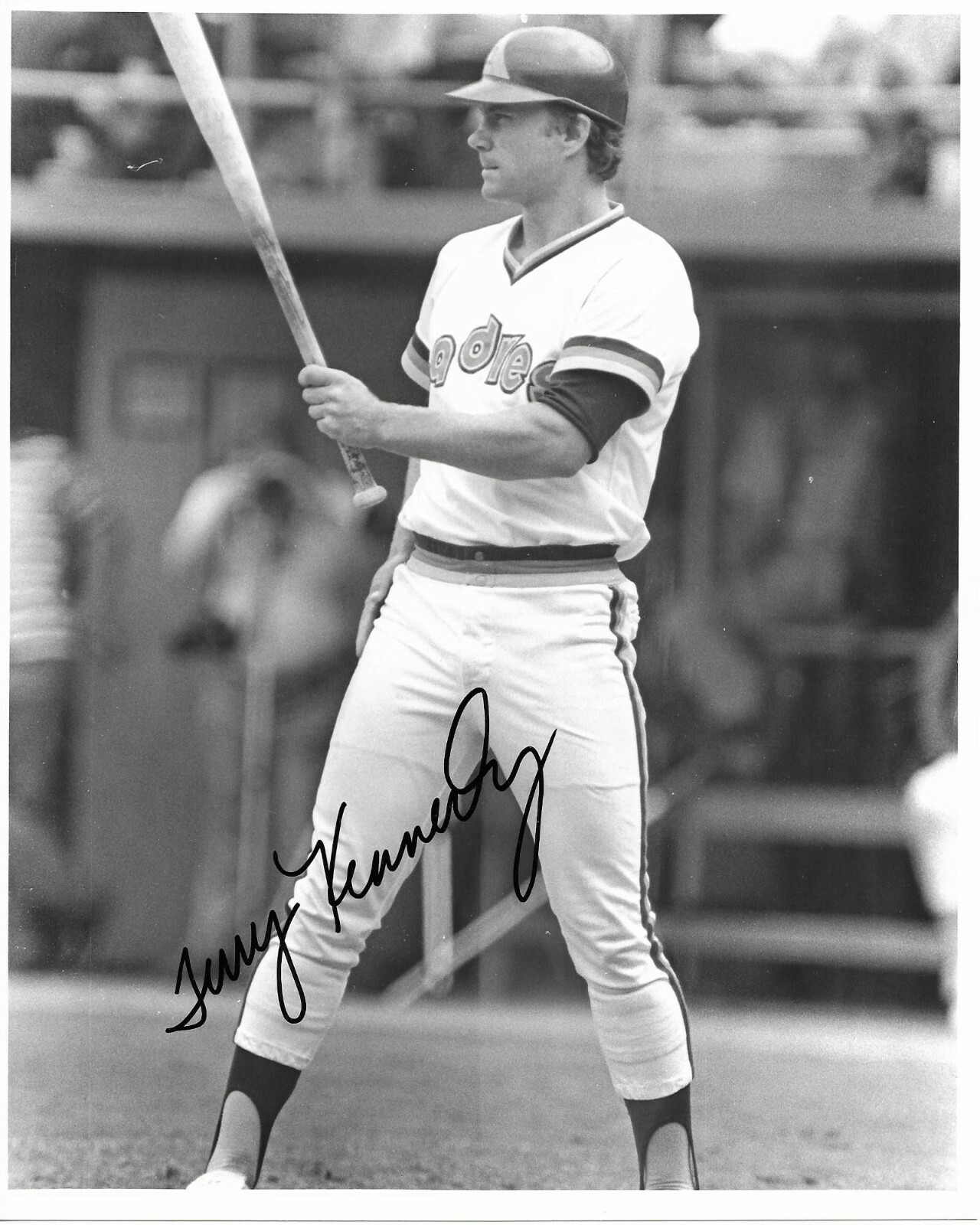 TERRY KENNEDY Autographed Signed 8x10 VINTAGE Baseball Photo San Diego ...