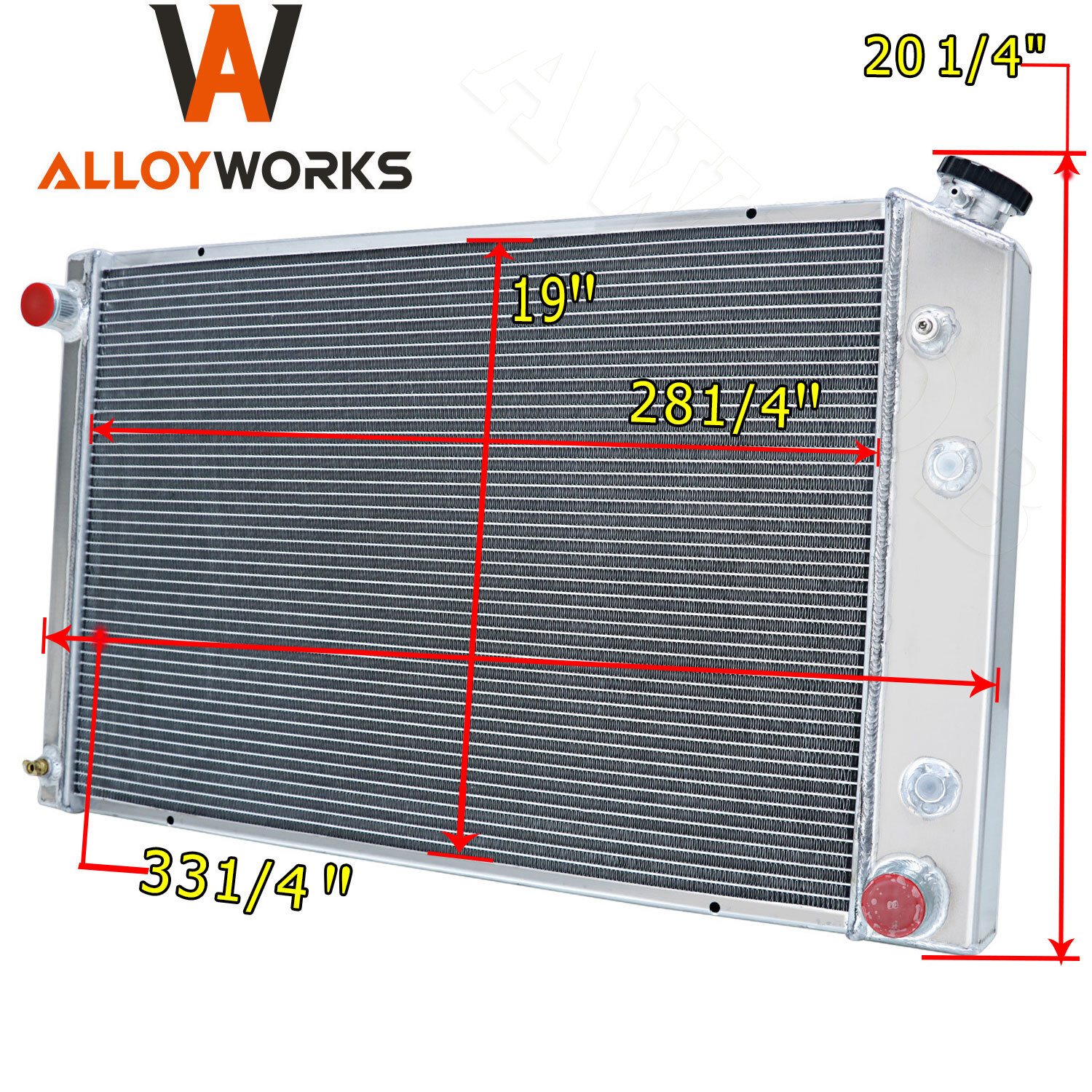 CC716 4 Row Radiator For For Chevy C/K C10 C20 C30 K10 K20 Pickup ...