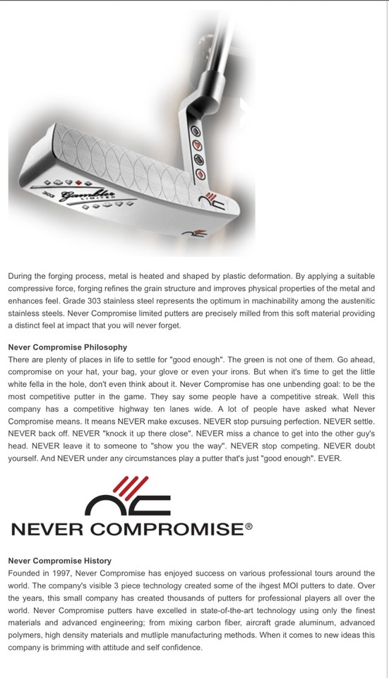 Never Compromise Gambler Series -Limited Edition Boat Right-Handed ...
