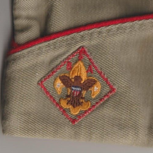 Vintage BOY SCOUTS of AMERICA Garrison Hat Size LARGE Sanforized ...