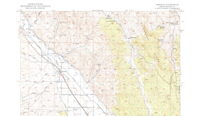 Jamieson Quadrangle Oregon 1950 Topo Map Vintage USGS 15 Minute ...