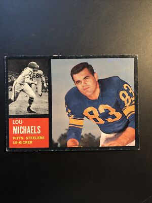 🔥1962 Topps Football Set Break Lou Michaels SP #132 Steelers EX+ | eBay