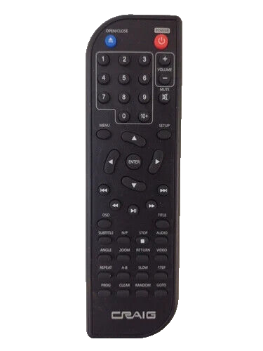 Genuine CRAIG CVD401A Remote Control Black DVD Player UM-4 LR03 Free ...
