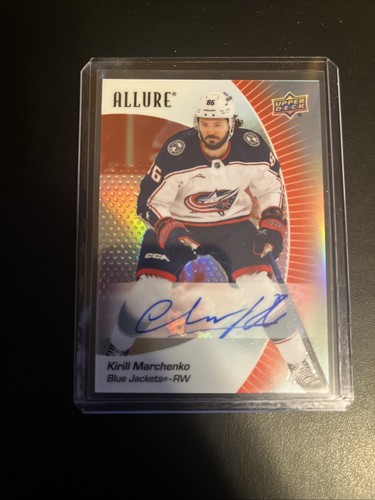 2023-24 Upper Deck Allure - Kirill Marchenko #28 Red Rainbow Autographs ...
