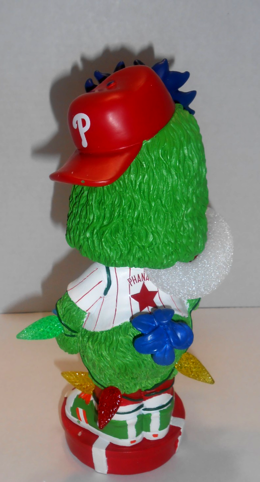 phillies phillie phanatic 10'' holiday lights bobble head new in box | eBay