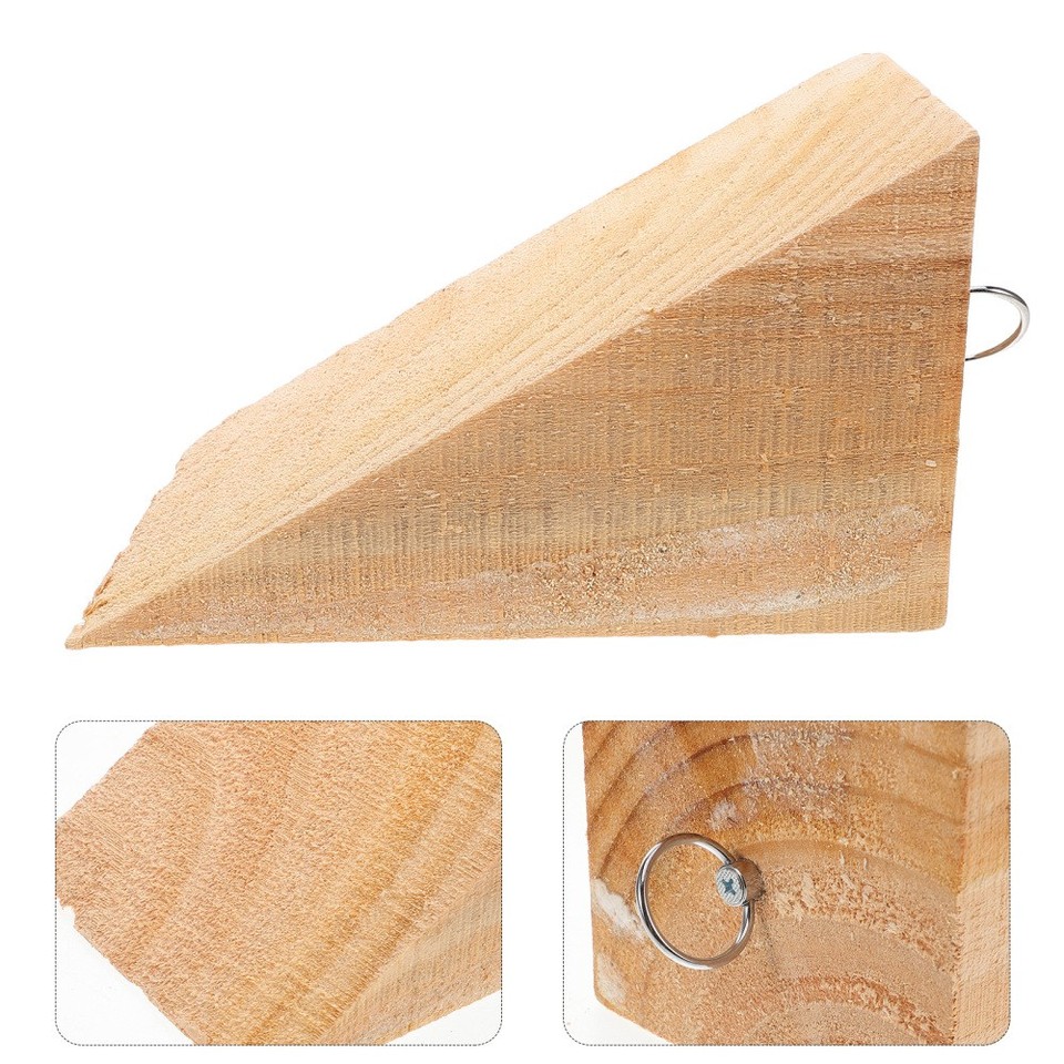 Heavy Duty Wooden Wheel Chocks For Trucks Trailers Anti Slip Wheel ...