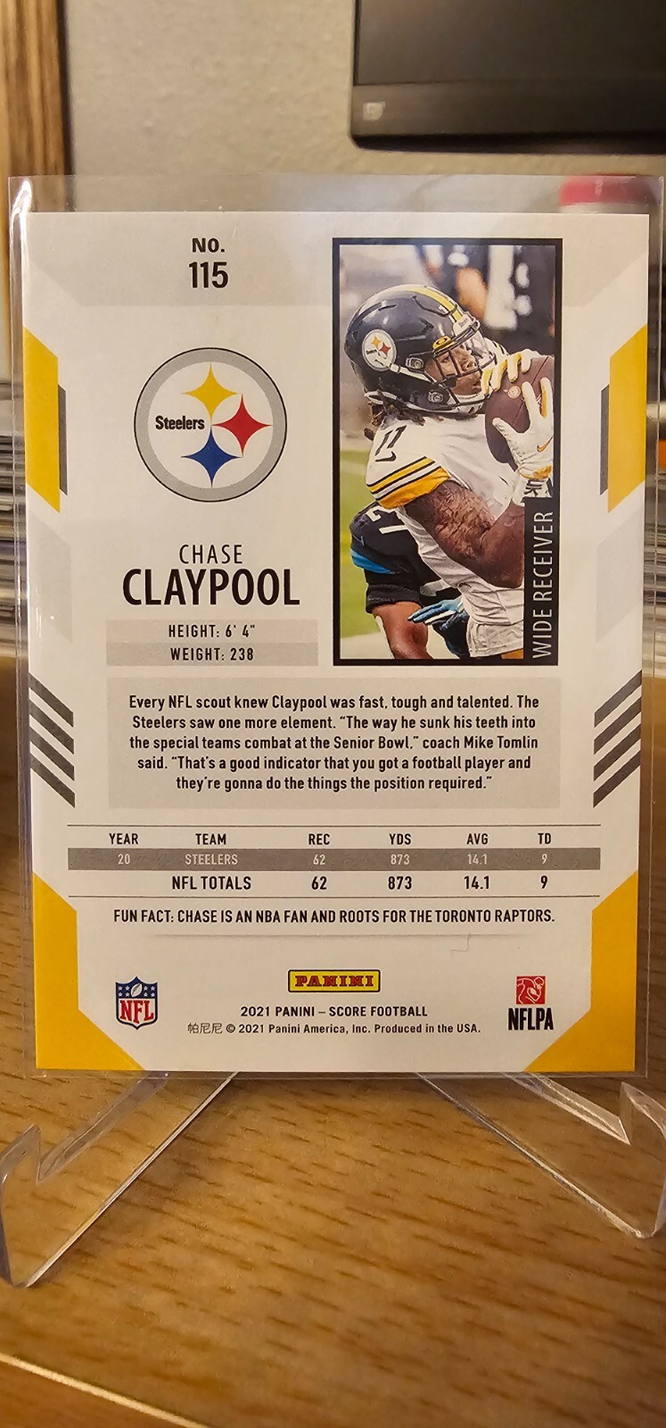 2021 Score Chase Claypool Lava Parallel /575 Pittsburgh Steelers | eBay