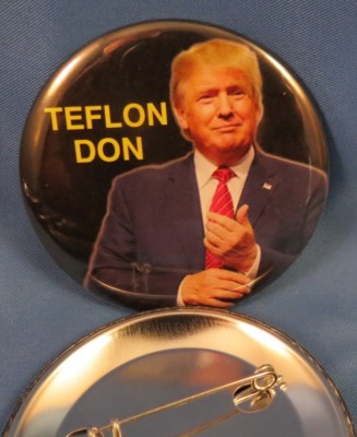 WHOLESALE LOT OF 12 TEFLON DON TRUMP CAMPAIGN BUTTONS KEEP AMERICA ...