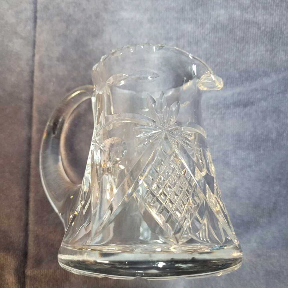VERY RARE Vintage WEBB CORBETT Elegant Cut Crystal Creamer Pitcher ...