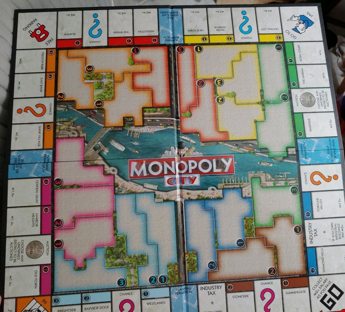 Monopoly City Board Game 3D buildings electronic trading 2009 Complete ...