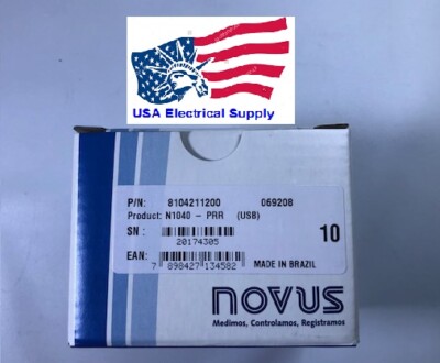 8104211200 Novus N1040-PRR-485 USB Temperature Controller 120/240VAC-48 ...