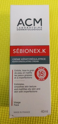 Acm sebionex K crème contre l'acné soin anti-inflammatoire peaux sèches ...