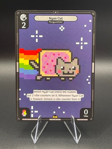 NON FOIL **NYAN CAT SECRET RARE 151/150** Vibes TCG Legend of the Lils ...