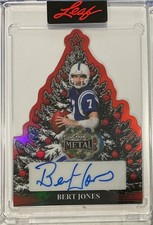 2025 Leaf Metal Happy Holidays - Christmas Tree Bert Jones #CT-BJ1 Red ...