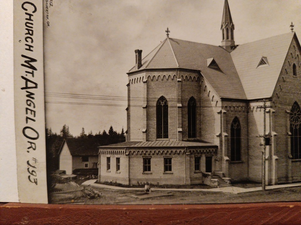 RPPC. Parish Church Mt. Angel, Oregon 1904 - 20s (Y1) | eBay