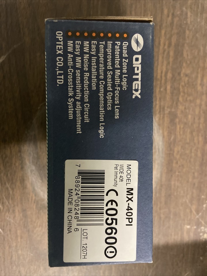 Optex Passive Infrared & Microwave Wide 40ft Pet Immunity MX-40PI | eBay