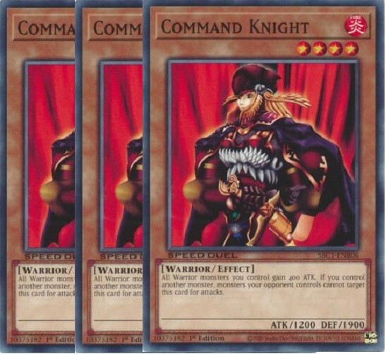 Yugioh - Command Knight x 3 - 1st Edition NM - Free Holographic Card | eBay
