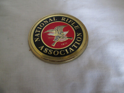 NRA National Rifle Association Round Metal Emblem 3 3/8" | eBay
