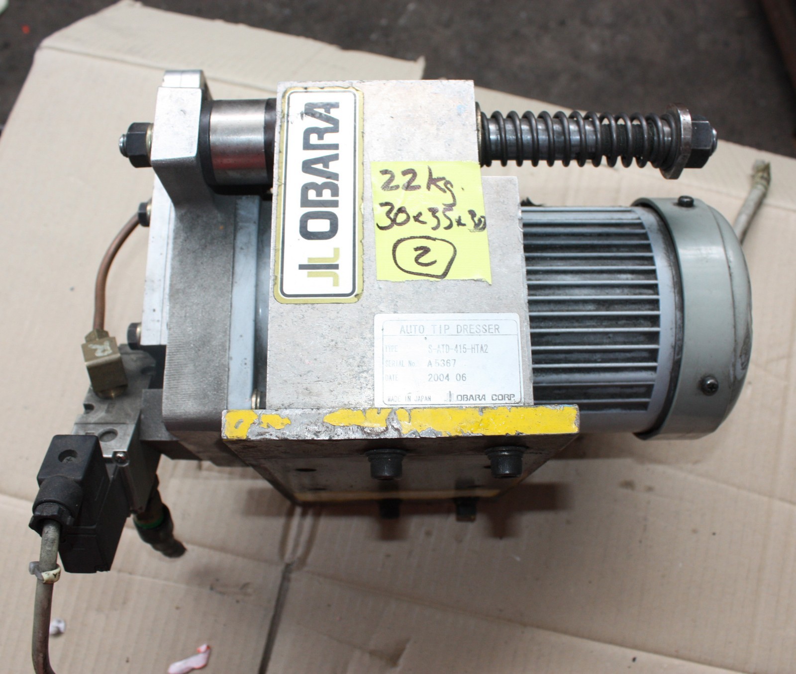 Obara S-ATD-415-HTA2 3 phase spot welding auto tip dresser robot 0.4kw ...