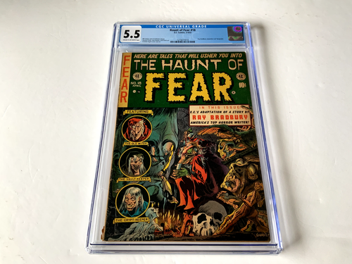 HAUNT OF FEAR 18 CGC 5.5 RAY BRADBURY PRE CODE HORROR EC COMICS 1953 | eBay