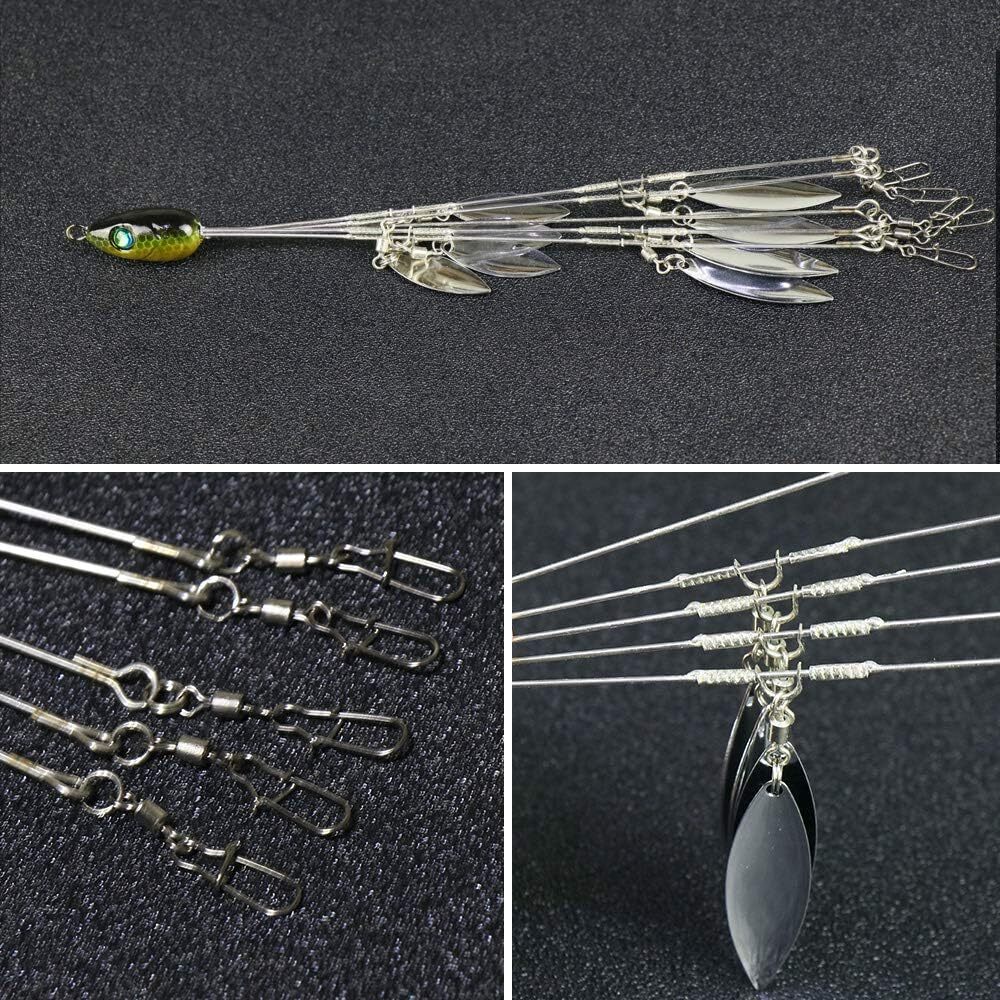 Alabama Umbrella Rig Kit for Bass Stripers Fishing with 5 Arms 8 Blade ...