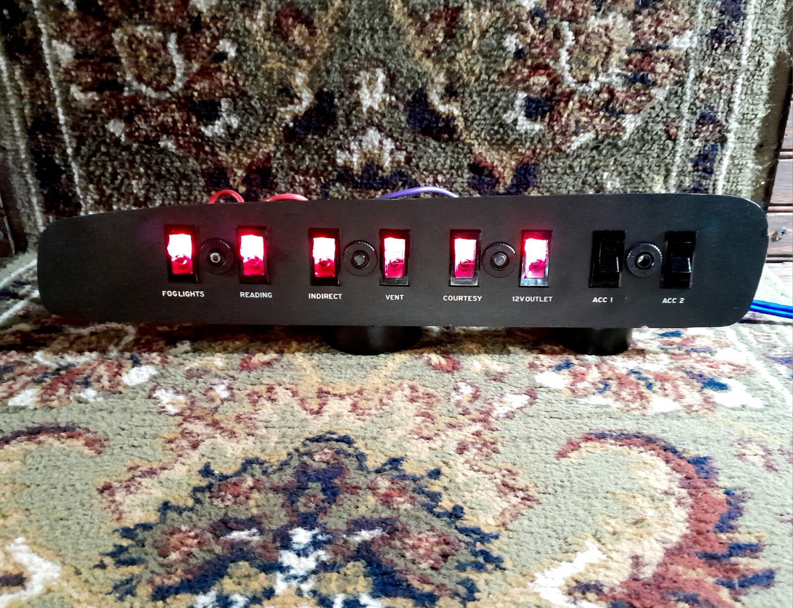 Vintage Conversion Van Overhead Console Switches, All lights and ...