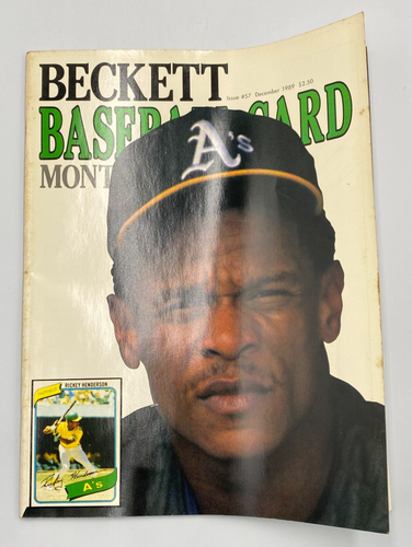 Beckett Baseball Card Monthly Magazine December 1989 Issue #57 Rickey ...