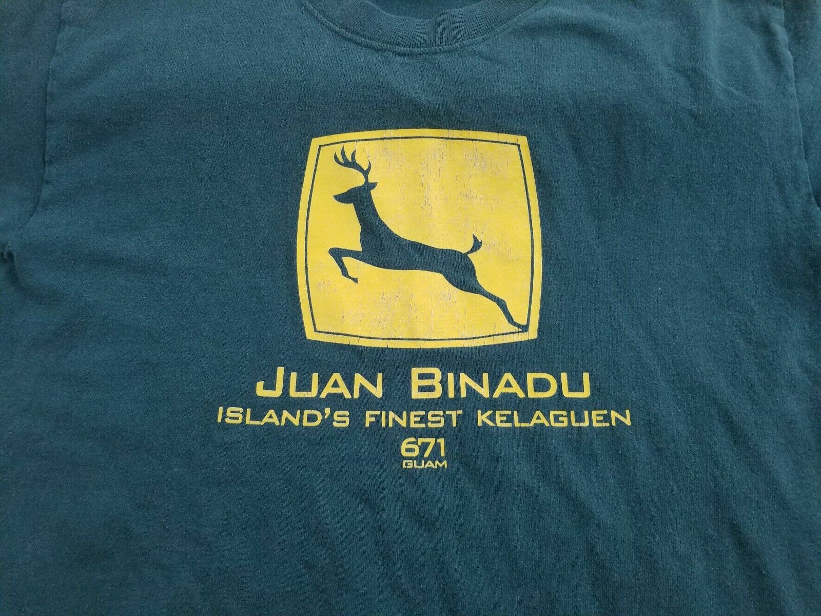 GUAM JUAN BINADU "ISLAND'S FINEST"KELAGUEN DEER LOGO EMPLOYEE T SHIRT S ...