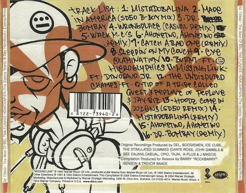 DEL THA FUNKEE HOMOSAPIEN The Best Of / Elektra Years + Mistadobalina ...